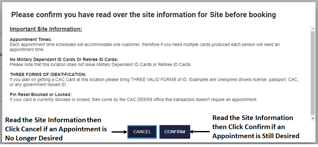 ID Card Office Site Locator and Appointments User Guide